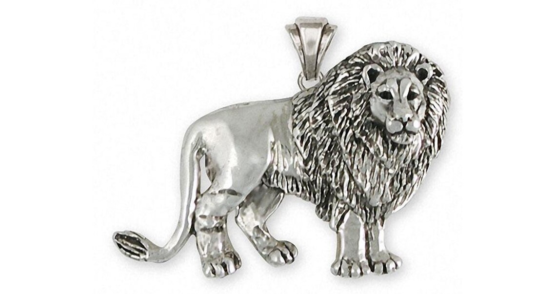 Lion Jewelry Lion Pendant Jewelry Sterling Silver Handmade - Etsy