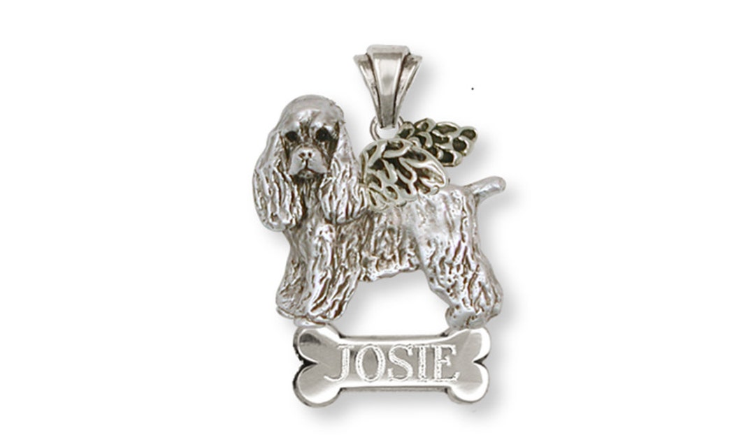 Cocker Spaniel Jewelry Cocker Spaniel Angel Personalized Pendant ...