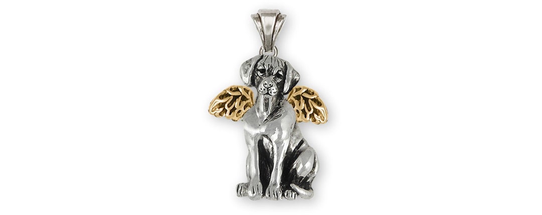 Rhodesian Ridgeback Angel Jewelry Silver and 14k Gold Handmade ...