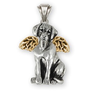 Rhodesian Ridgeback Angel Jewelry Silver and 14k Gold Handmade ...
