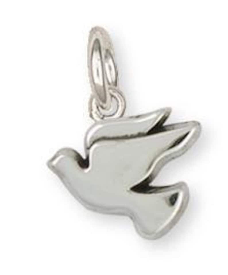 Dove Charm Jewelry Handmade Sterling Silver M34-C | Etsy