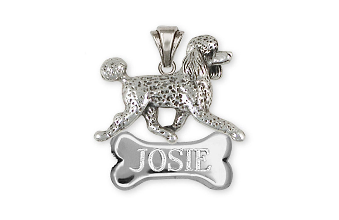 Poodle Jewelry Poodle Personalized Pendant Handmade Sterling Silver ...