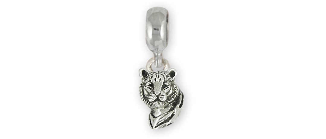 Tiger Pandora Jewelry Sterling Silver Handmade Tiger Charm Slide This ...