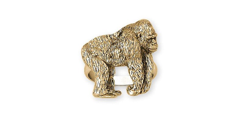 Gorilla Ring Jewelry 14k Gold Handmade Gorilla Ring GL8NB-RG - Etsy