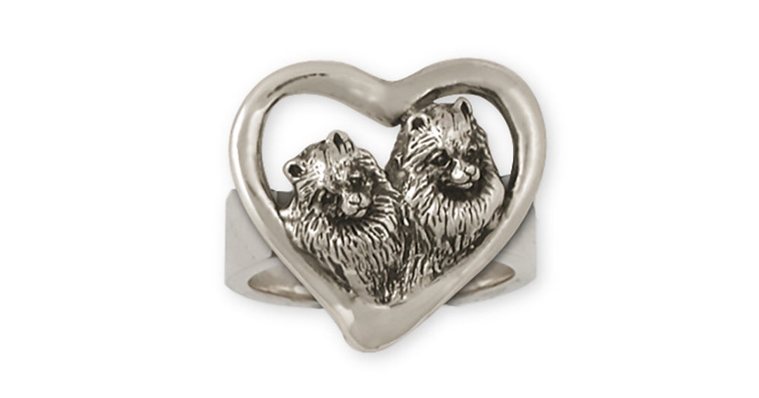 Pomeranian Jewelry Pomeranian Ring Handmade Sterling Silver Dog Jewelry ...