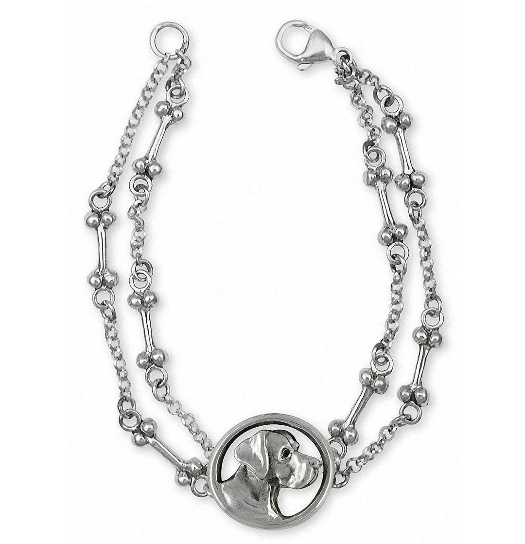 Great Dane Jewelry Great Dane Bracelet Jewelry Sterling Silver Handmade ...