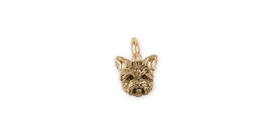 Yorkie Jewelry 14k Gold Handmade Yorkshire Terrier Charm YK381XH-CG - Etsy