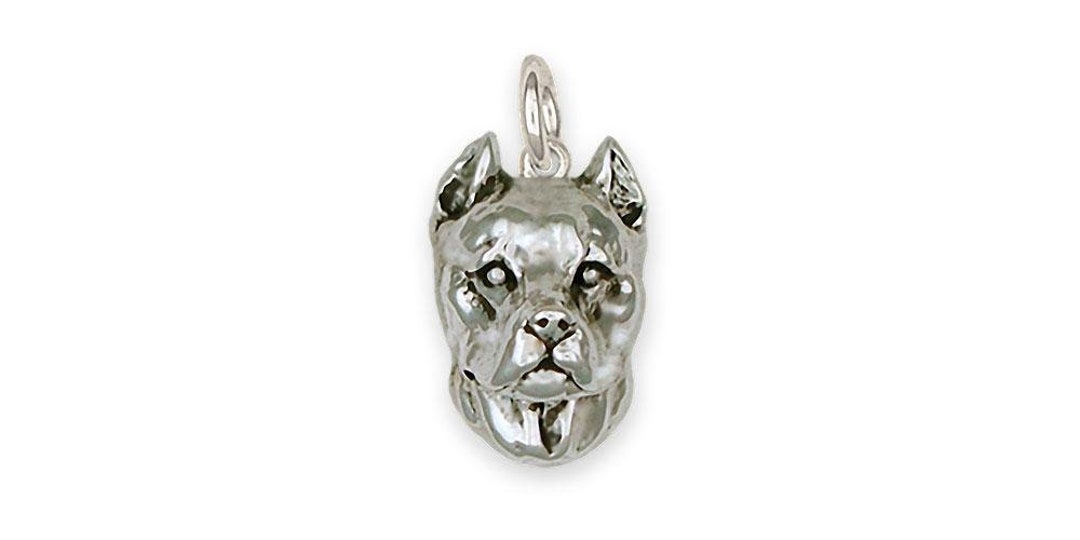 Pit Bull Jewelry Pit Bull Charm Jewelry Sterling Silver Handmade Pit ...