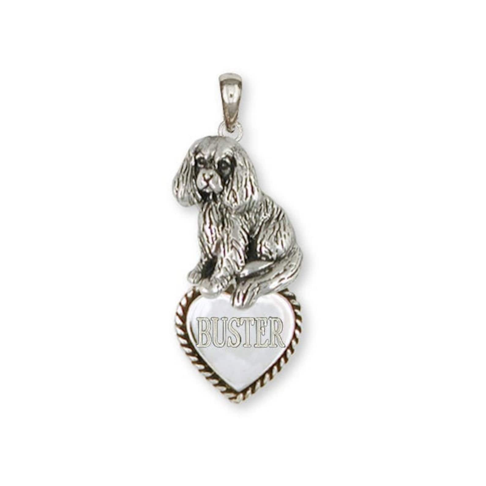 Cavalier Jewelry Personalized Silver Cavalier King Charles Spaniel ...