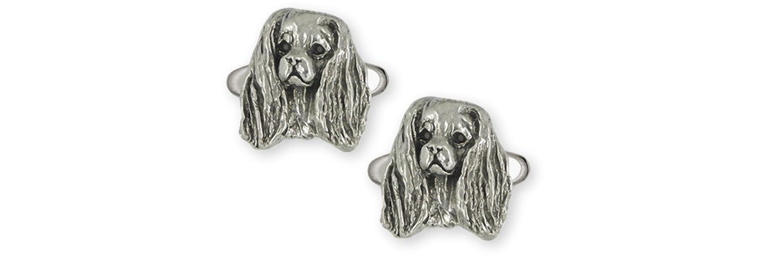 Cavalier King Charles Spaniel Cufflink Jewelry Sterling Silver Handmade ...