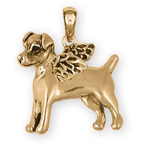 Jack Russell Angel Jewelry 14k Gold Vermeil Handmade Jack Russell ...