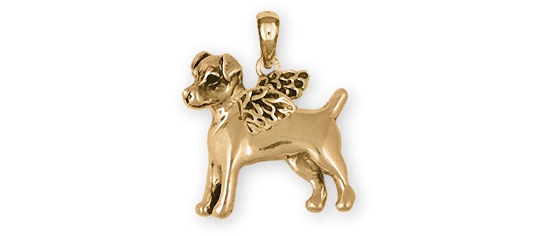 Jack Russell Angel Jewelry 14k Gold Vermeil Handmade Jack Russell ...