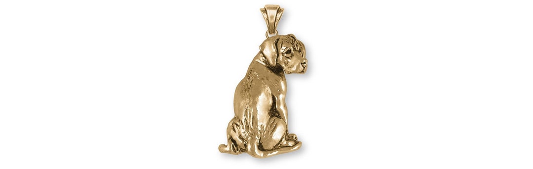 Rhodesian Ridgeback Jewelry 14k Gold Vermeil Handmade Rhodesian ...