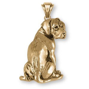 Rhodesian Ridgeback Jewelry 14k Gold Vermeil Handmade Rhodesian ...