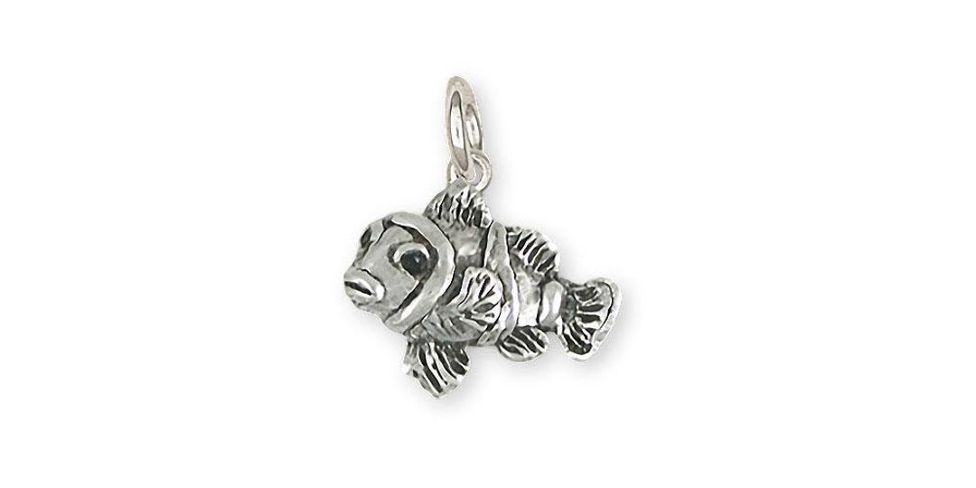 Clownfish Jewelry Clownfish Charm Jewelry Sterling Silver Handmade ...
