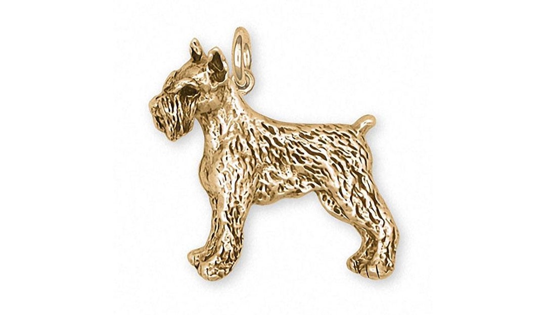 Schnauzer Jewelry Schnauzer Charm Jewelry 14k Gold Vermeil Handmade ...