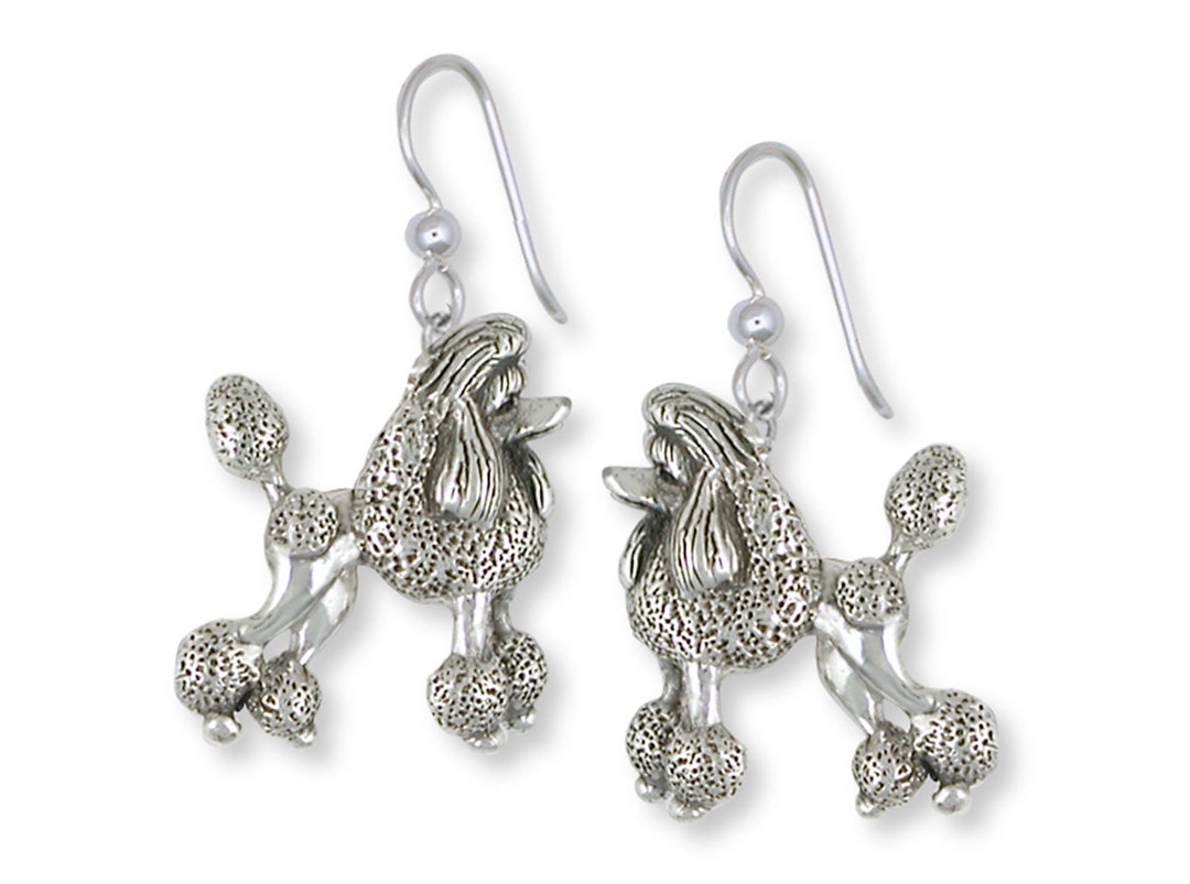 Poodle Jewelry Poodle Earrings Handmade Sterling Silver Poodle Jewelry ...