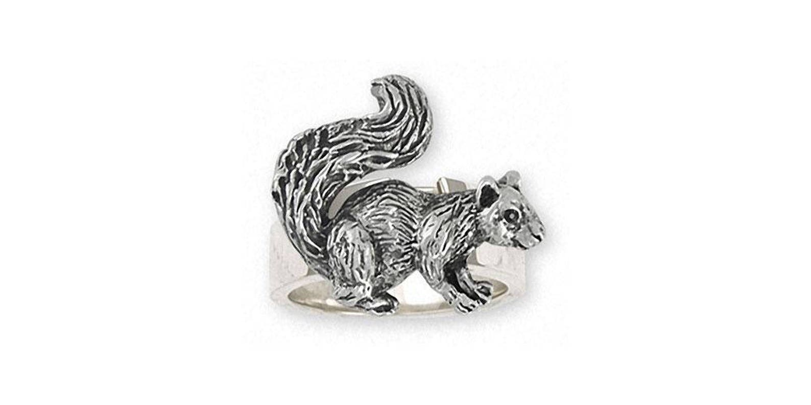 Squirrel Ring Jewelry Sterling Silver Handmade Squirrel Ring - Etsy