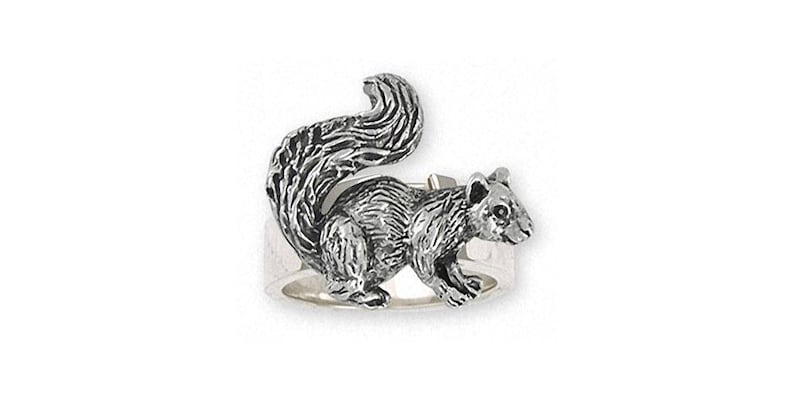 Squirrel Ring Jewelry Sterling Silver Handmade Squirrel Ring - Etsy