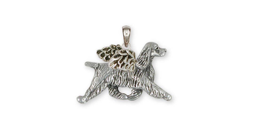 Springer Spaniel Jewelry Springer Spaniel Angel Pendant - Etsy