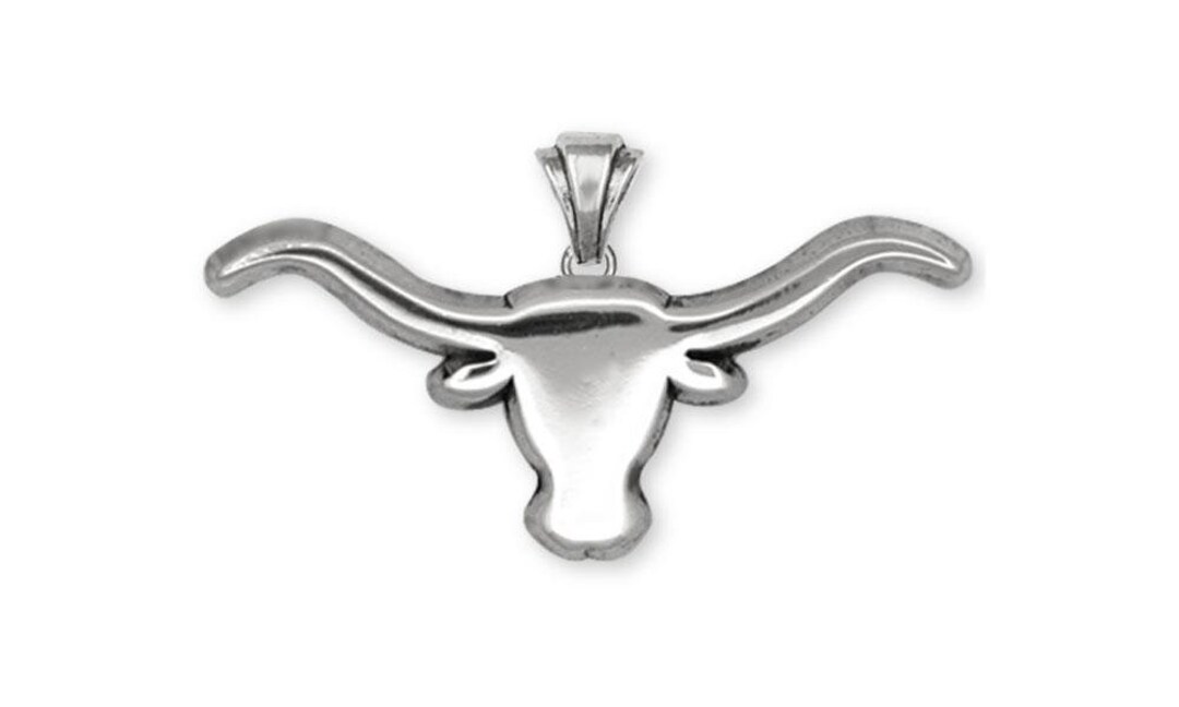 Longhorn Jewelry Sterling Silver Handmade Longhorn Pendant LN13-P - Etsy