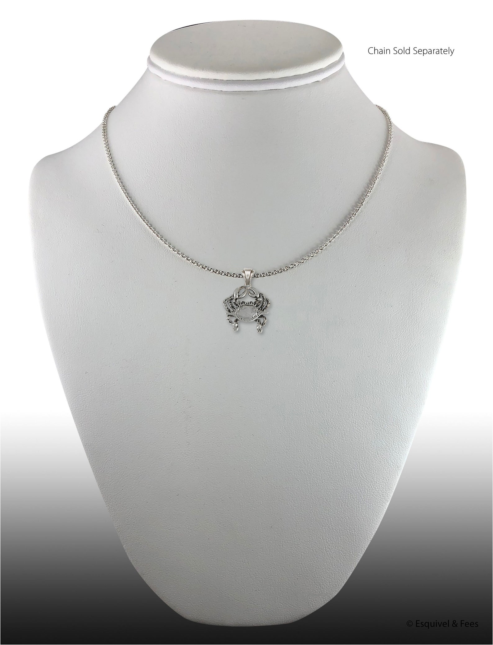 Crab Jewelry Sterling Silver Handmade Crab Pendant CRB1-P - Etsy