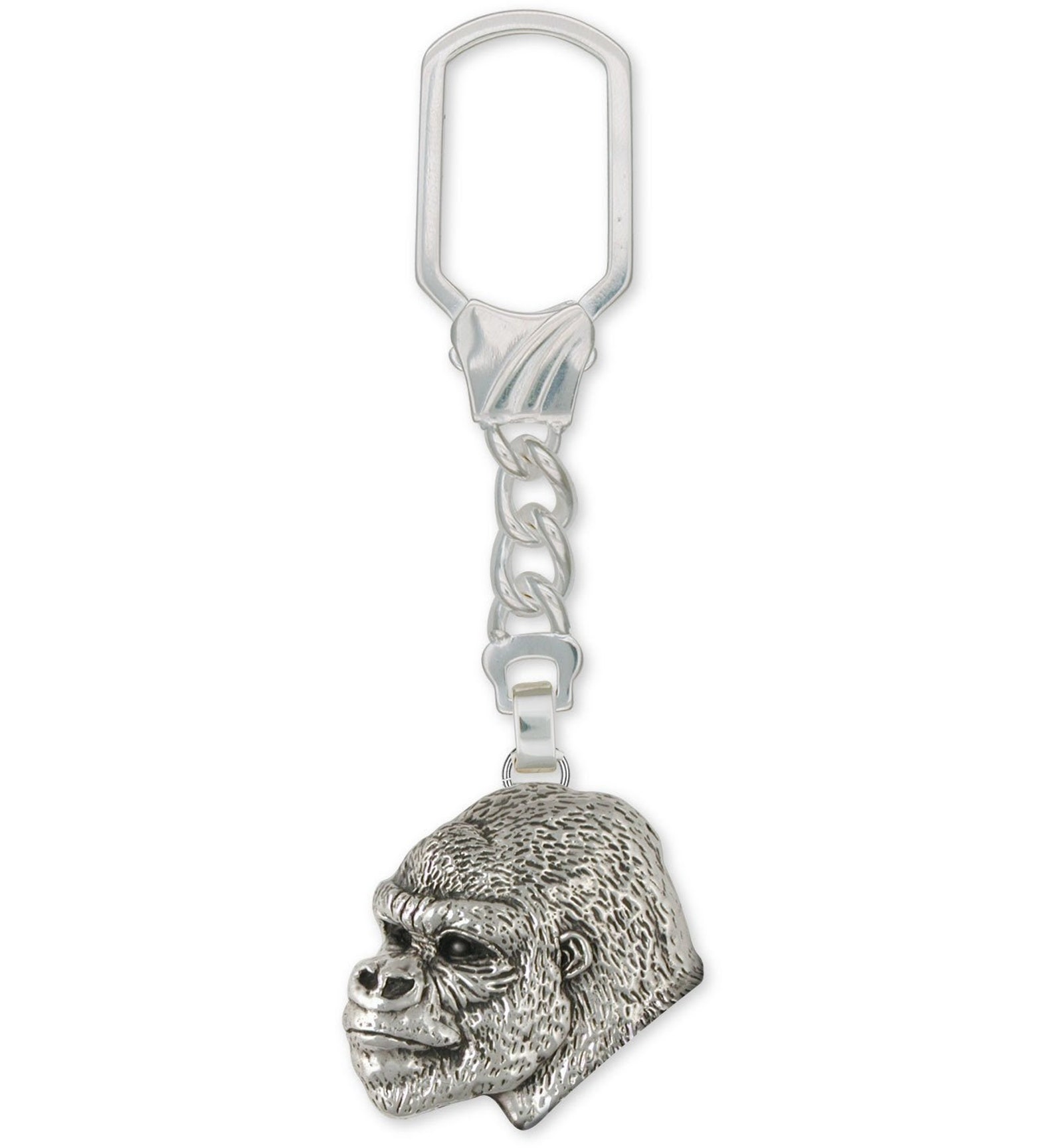 Gorilla Key Ring Jewelry Sterling Silver Handmade Gorilla Key | Etsy