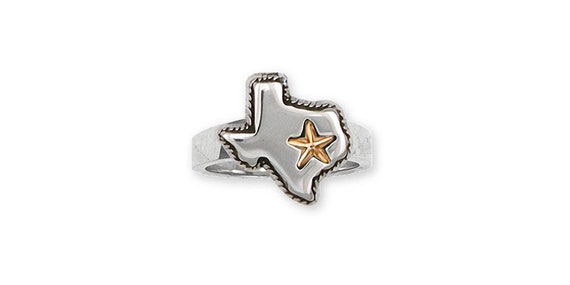 Texas Jewelry State of Texas Ring Jewelry Sterling Silver - Etsy