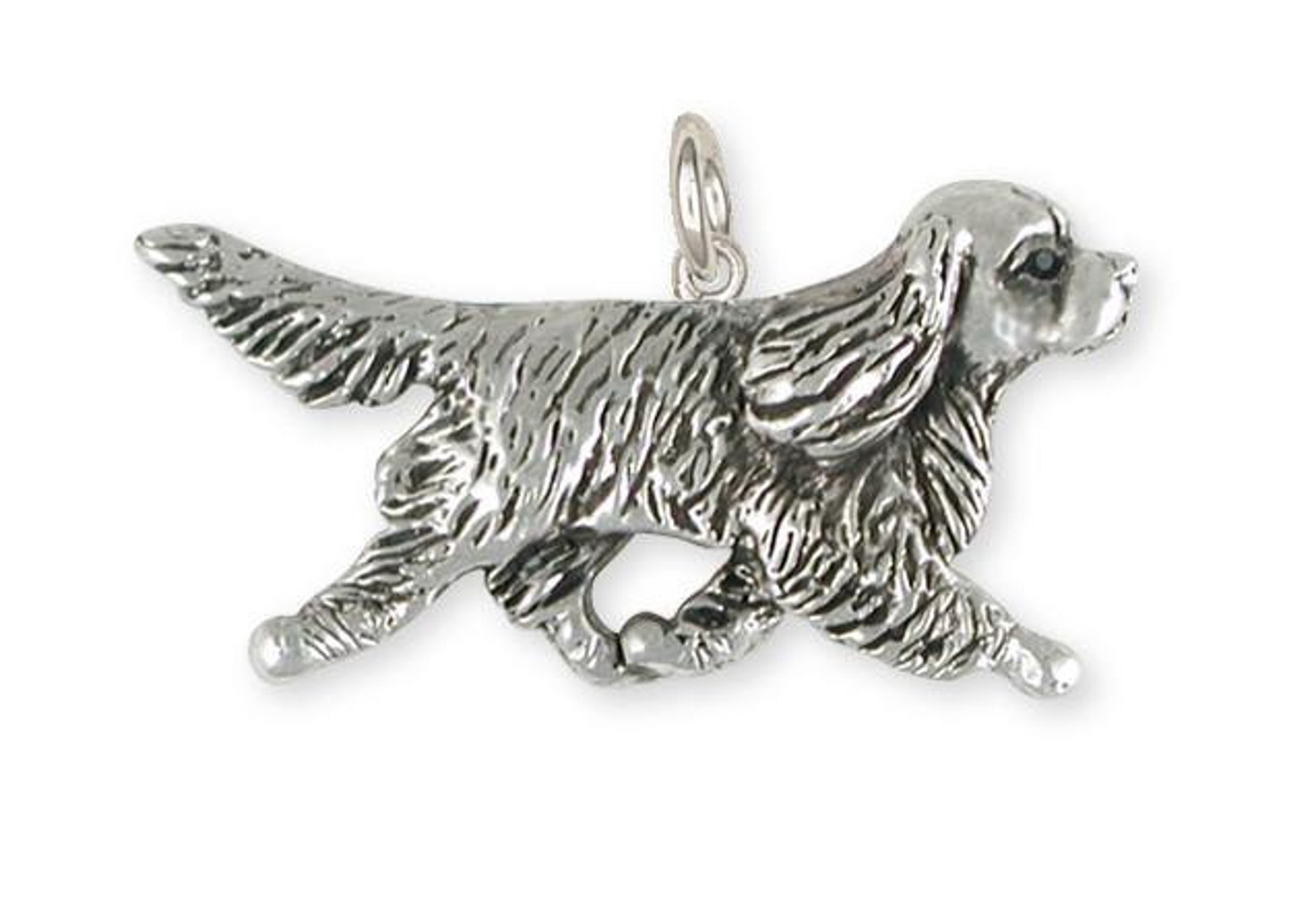 Cavalier King Charles Spaniel Charm Jewelry Handmade Sterling Silver ...