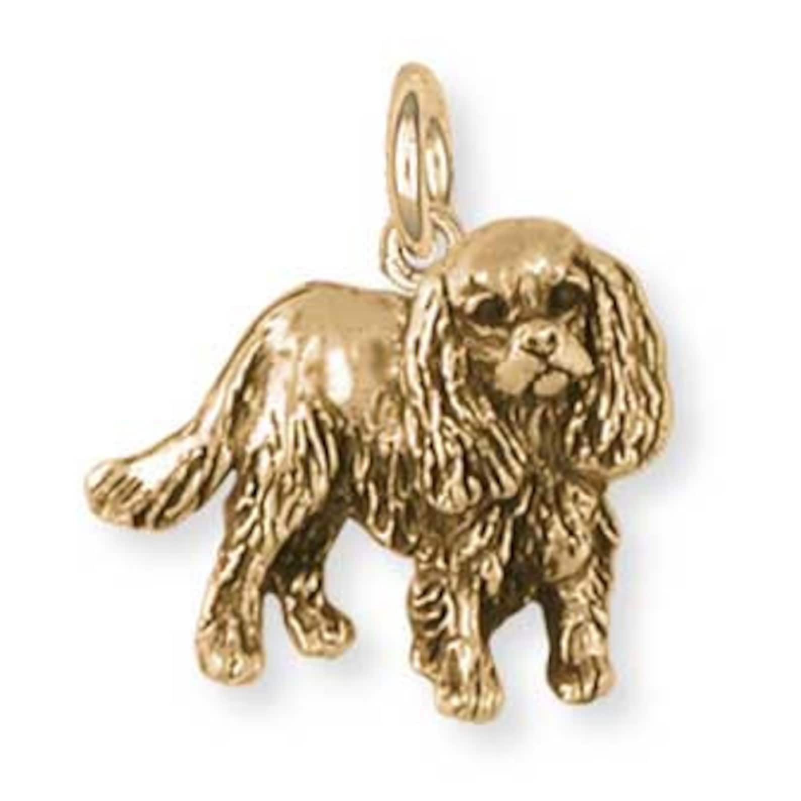 Cavalier King Charles Spaniel Jewelry Gold Vermeil Handmade - Etsy