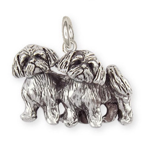 Shih Tzu Jewelry Solid Double Shih Tzu Dog Jewelry Charm - Etsy