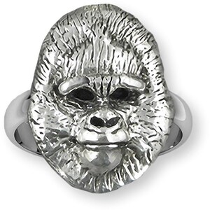 Gorilla Jewelry Sterling Silver Handmade Gorilla Ring GL6-R - Etsy