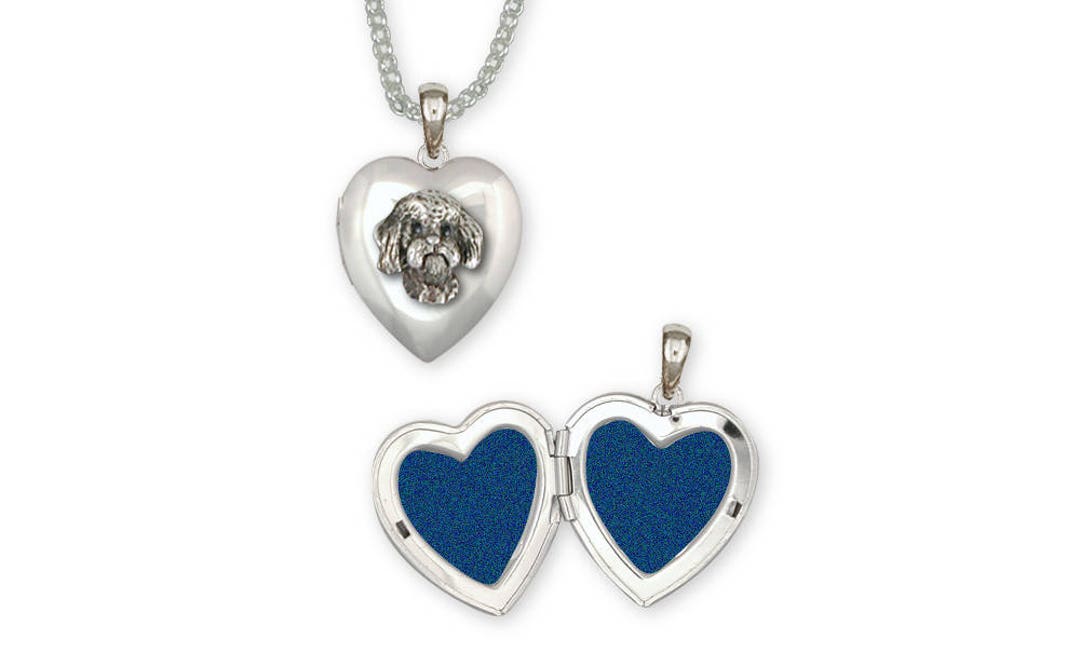Labradoodle Jewelry Labradoodle Photo Locket Jewelry Sterling Silver ...