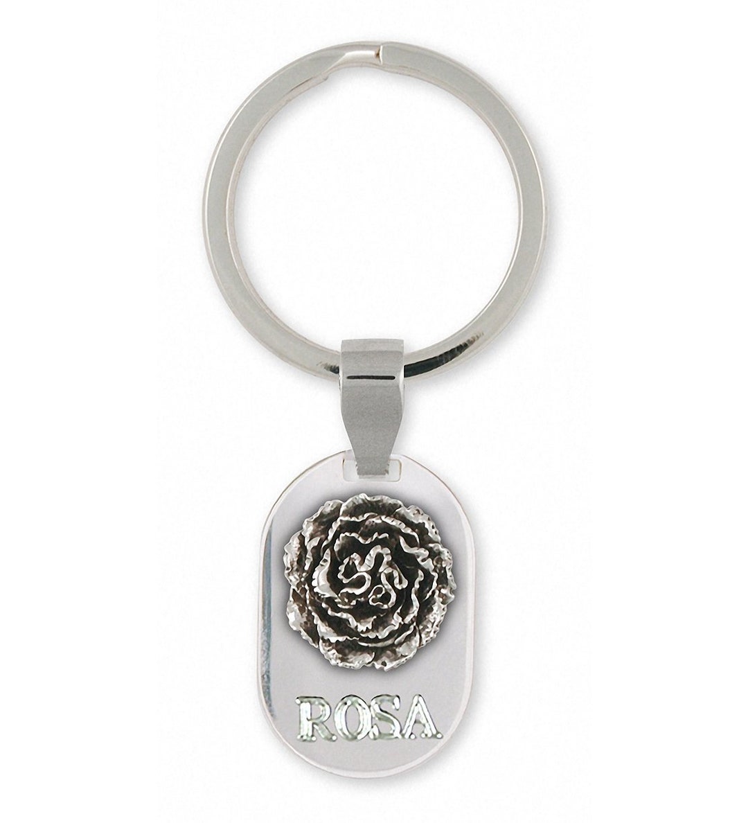 Carnation Key Ring Jewelry Sterling Silver Handmade Flower Key Ring CN1 ...