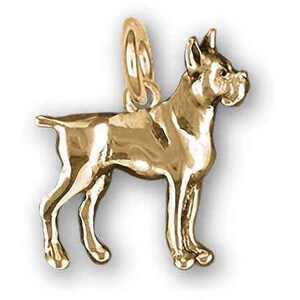 Boxer Jewelry 14k Gold Handmade Boxer Dog Charm BX10-CG - Etsy
