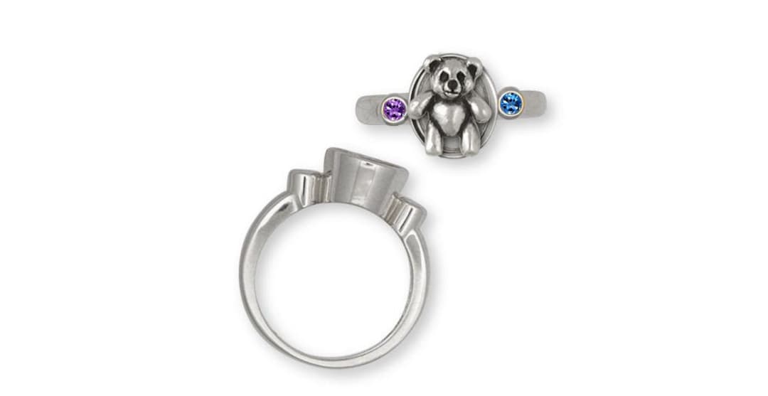 Teddy Bear Jewelry Teddy Bear Ring Jewelry Sterling Silver Handmade ...