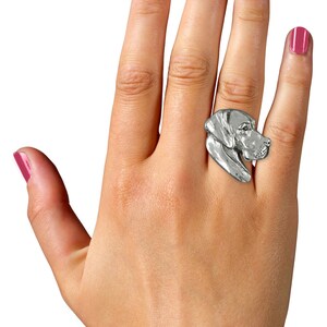 Great Dane Jewelry Sterling Silver Handmade Great Dane Ring GD15-R - Etsy