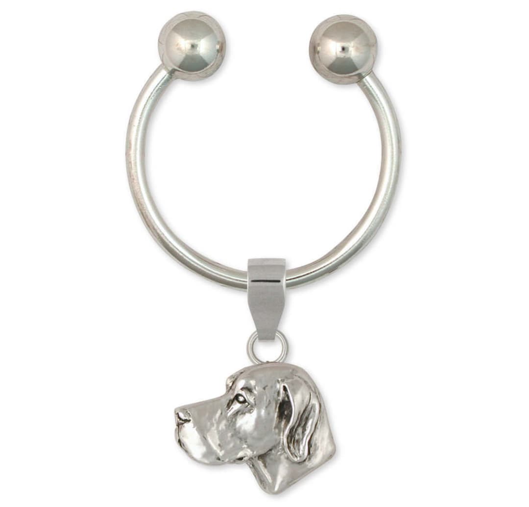 Great Dane Jewelry Great Dane Key Ring Jewelry Sterling Silver Handmade ...