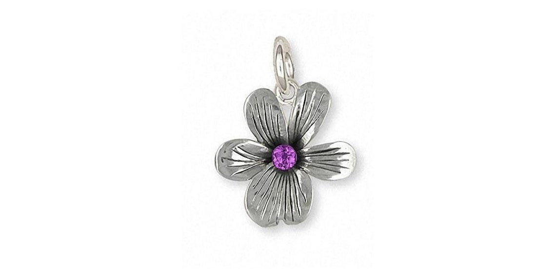 Violet Jewelry Violet Charm Jewelry Sterling Silver Handmade - Etsy UK