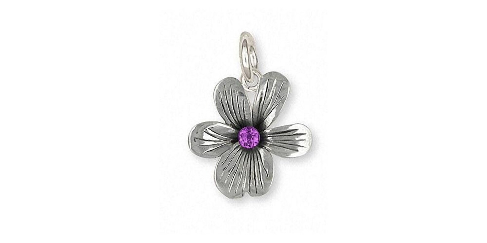 Violet Jewelry Violet Charm Jewelry Sterling Silver Handmade Flower ...