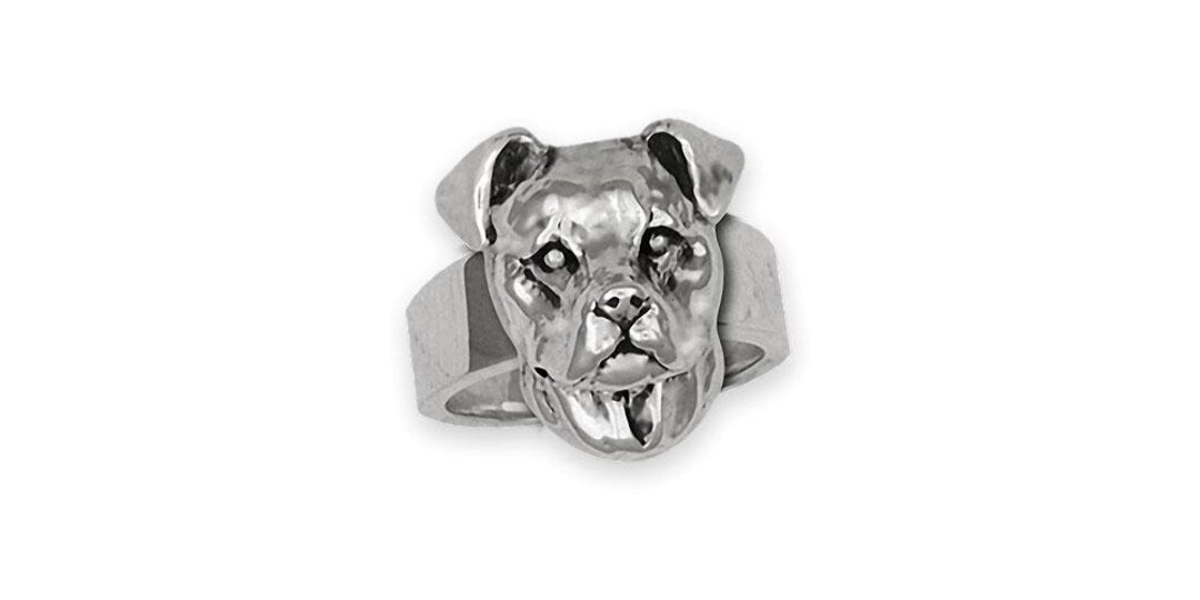 Pit Bull Jewelry Pit Bull Ring Jewelry Sterling Silver Handmade Pit ...