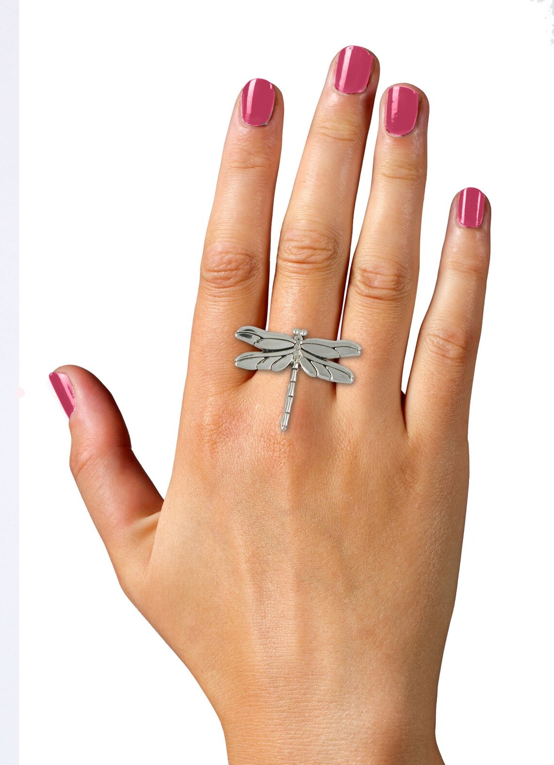 Dragonfly Jewelry Sterling Silver Handmade Dragonfly Ring DY2-R - Etsy