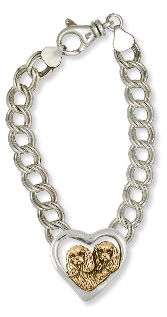 Cavalier Jewelry Cavalier King Charles Spaniel Link Bracelet - Etsy