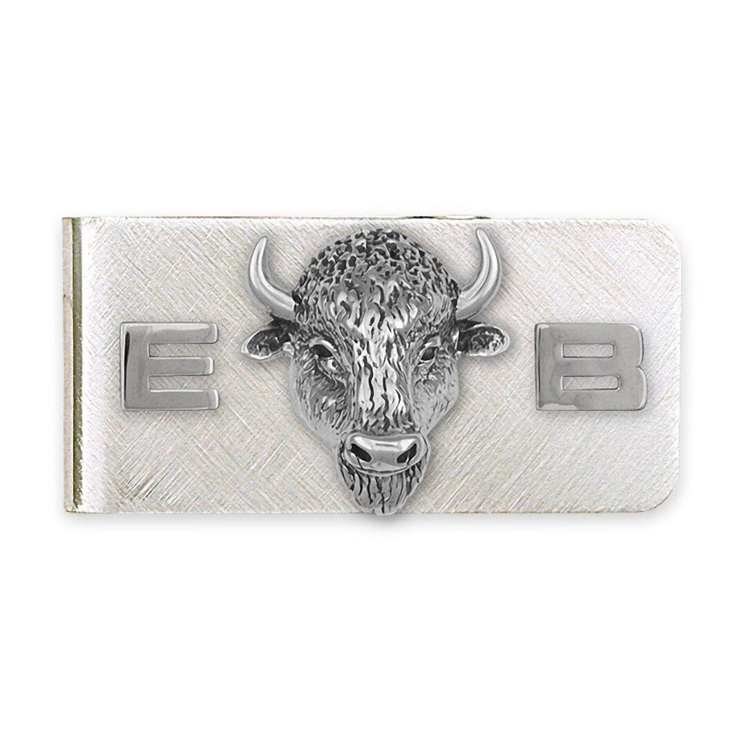 Bison Jewelry Buffalo Money Clip Jewelry Sterling Silver Handmade Bison ...