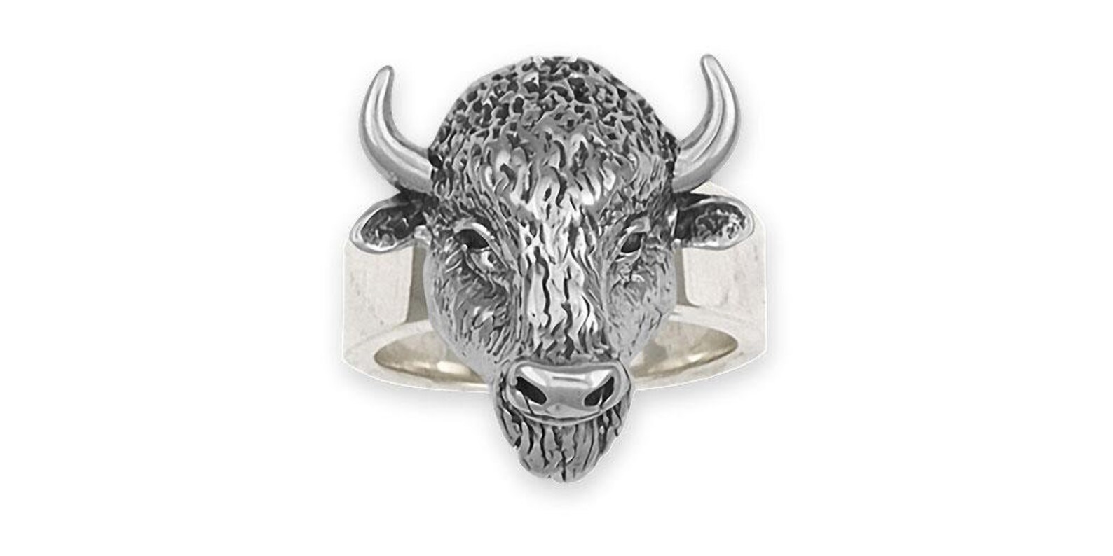 Bison Jewelry Buffalo Ring Jewelry Sterling Silver Handmade Bison Ring ...
