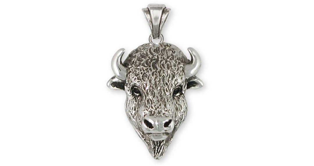 Bison Jewelry Buffalo Pendant Jewelry Sterling Silver Handmade Bison ...