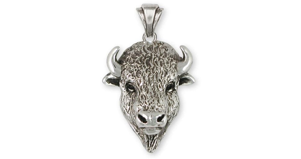 Bison Jewelry Buffalo Pendant Jewelry Sterling Silver Handmade Bison ...