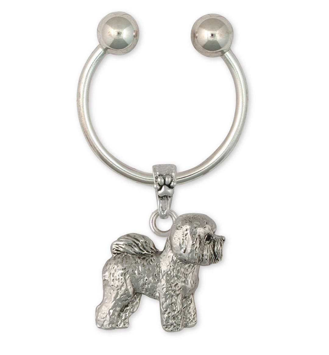 Bichon Jewelry Bichon Frise Key Ring Jewelry Sterling Silver Handmade ...