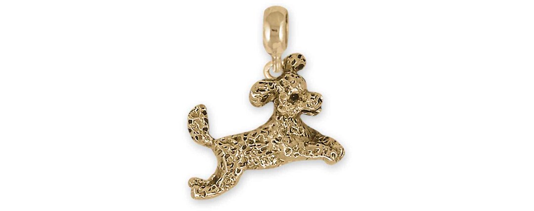 Poodle Pandora Charm Slide 14k Gold Vermeil Handmade Poodle Jewelry ...
