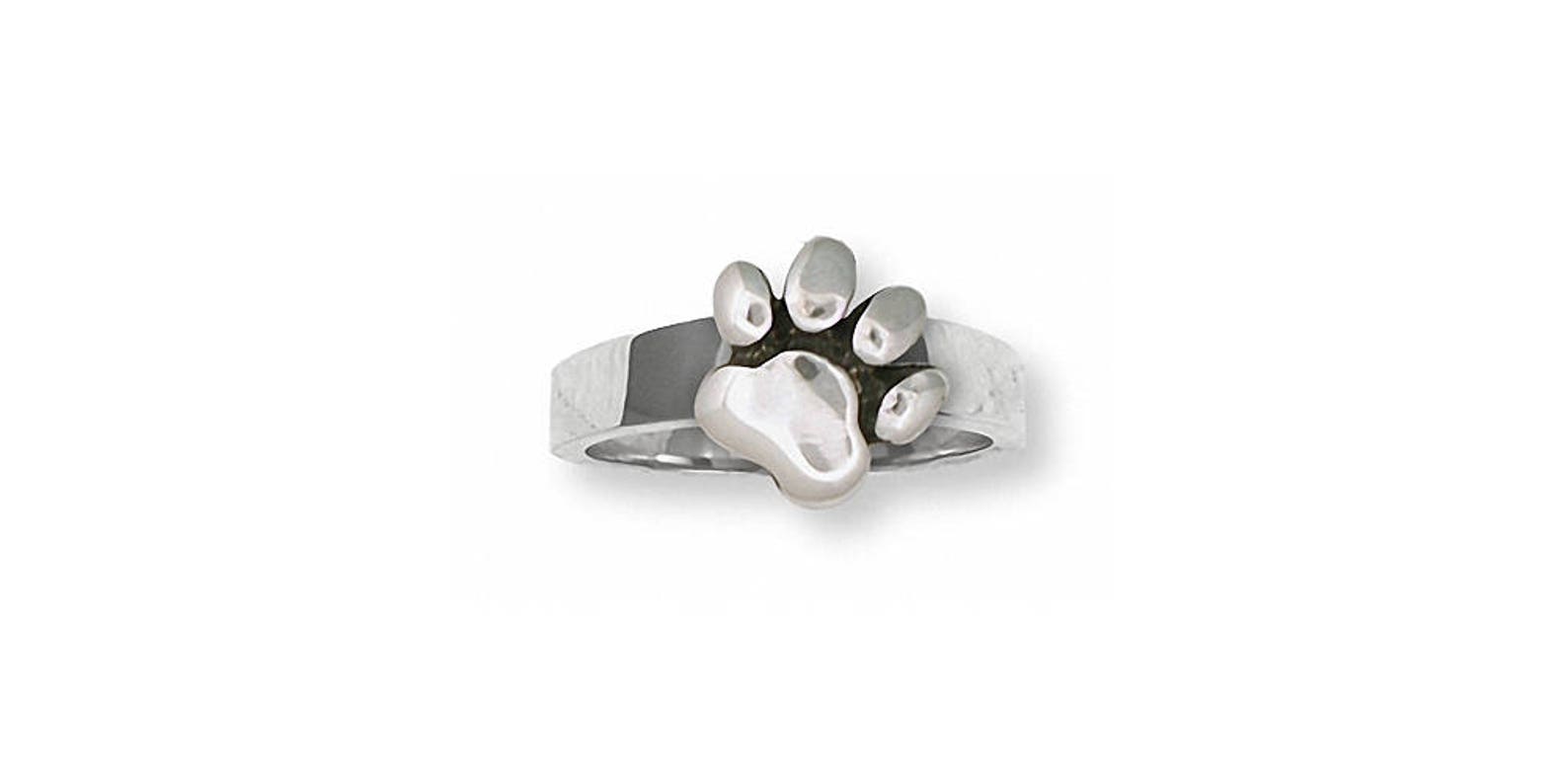 Dog Paw Jewelry Dog Paw Ring Jewelry Sterling Silver Handmade - Etsy